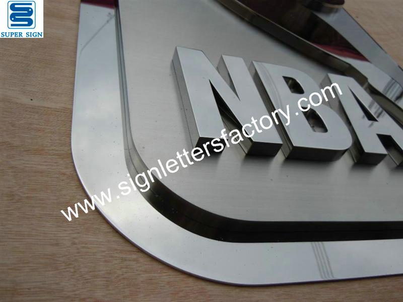 custom stainless steel sign