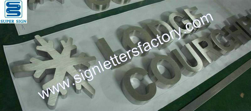 stainless steel indoor signage
