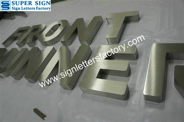 stainless steel company sign